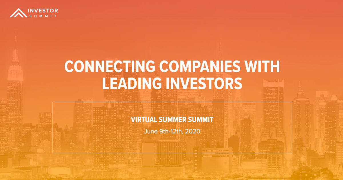 Investor Summit Group - June 9-12, 2020